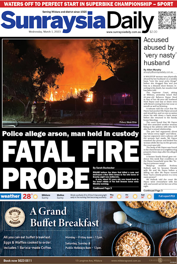 Sunraysia Daily - Wednesday, March 1, 2023