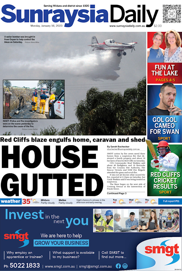 Sunraysia Daily - Monday, January 16, 2023