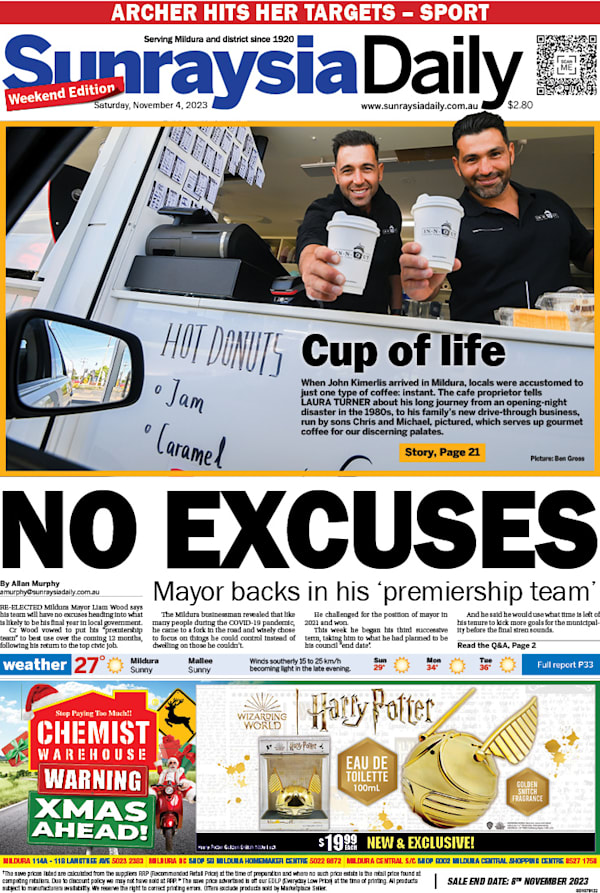 Sunraysia Daily - Saturday, November 4, 2023