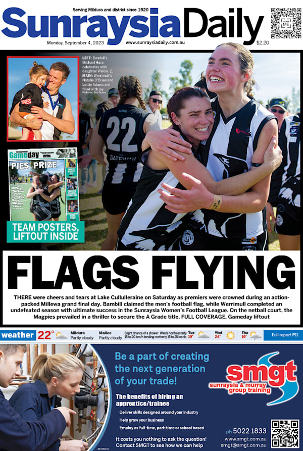 Sunraysia Daily - Monday, September 4, 2023