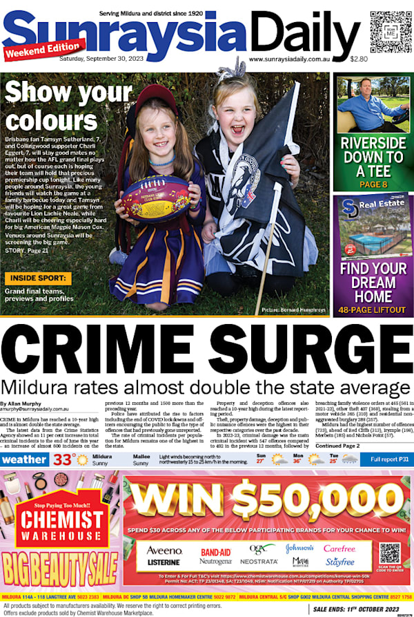 Sunraysia Daily - Saturday, September 30, 2023