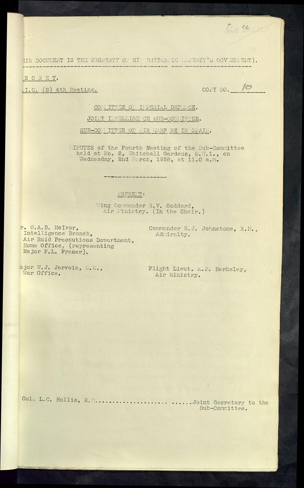 Reports on the Spanish Civil War: Progress | History Commons