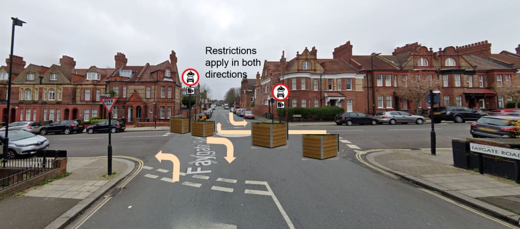Look Back at - - Streatham Hill LTN Map