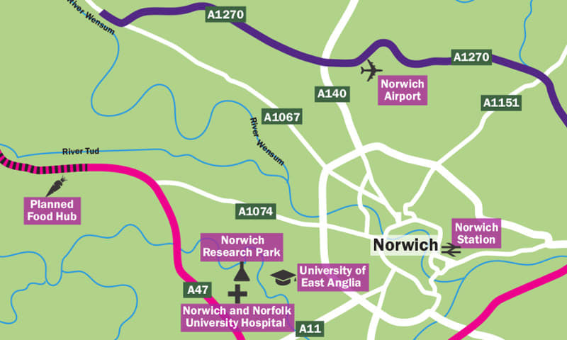 Community Forum - Norwich Western Link Map - Commonplace