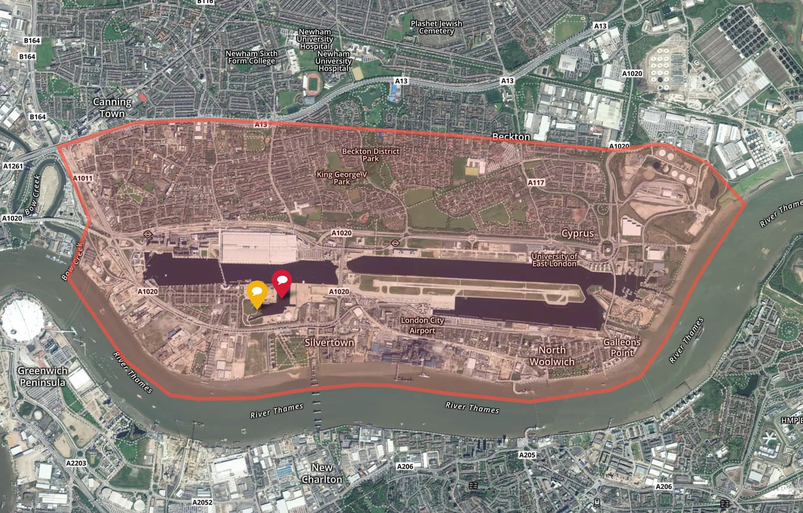 Share Your Views On Silvertown Map - Commonplace