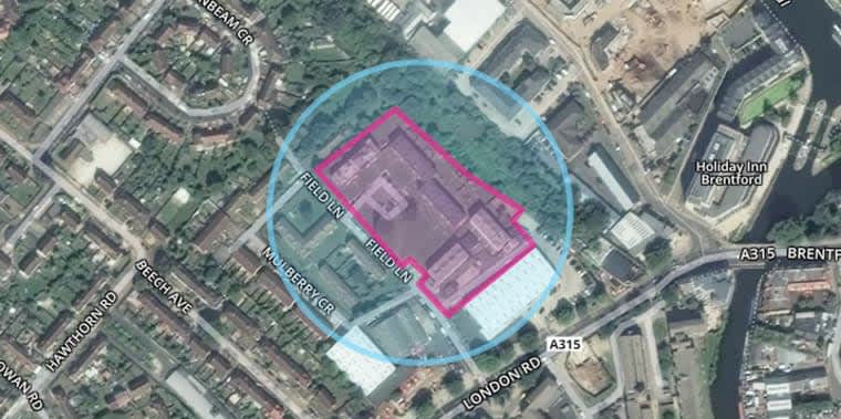 Community Forum - Field Lane/Brickfield Close Map - Commonplace