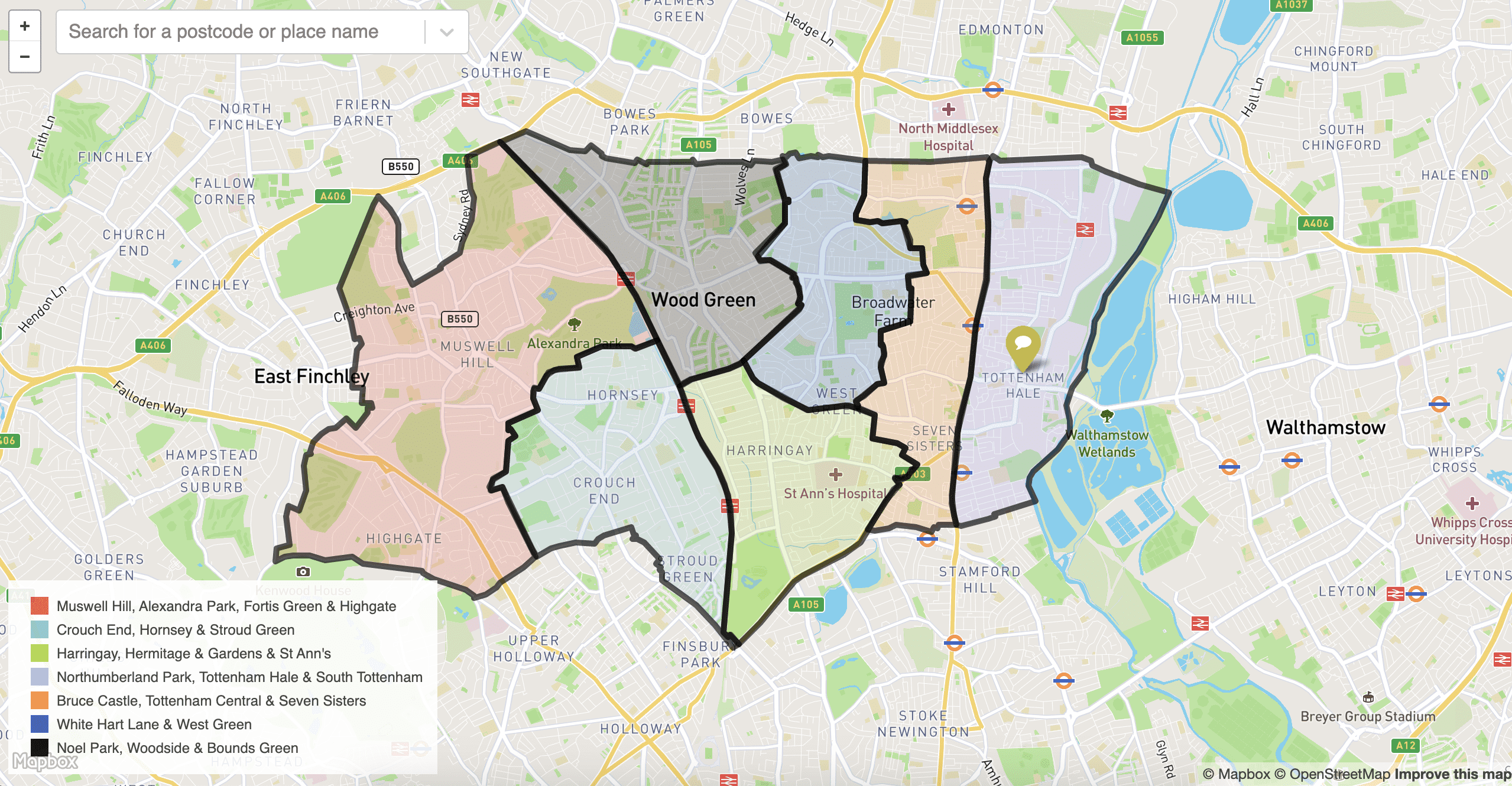 Community Forum - Haringey New Local Plan Map - Commonplace