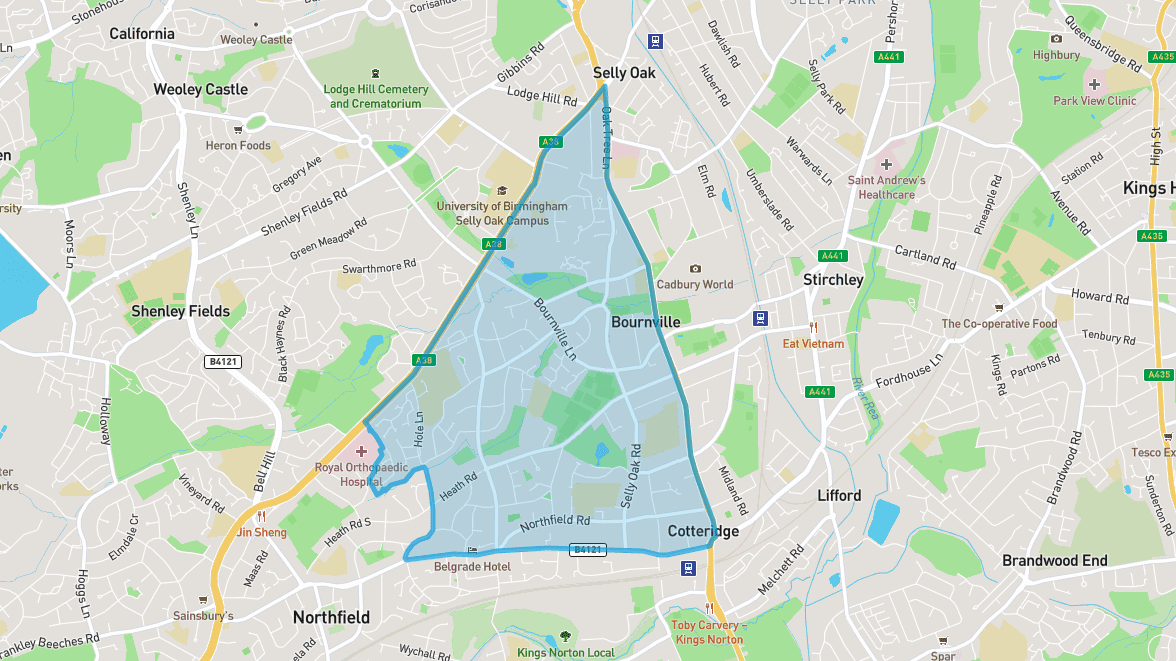 Community Forum - Bournville LTN Map - Commonplace