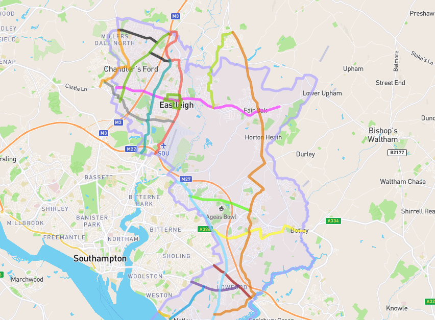 Community Forum - Eastleigh LCWIP Map - Commonplace