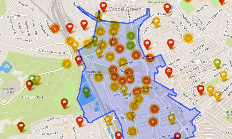 Community Forum - Wood Green Map - Commonplace