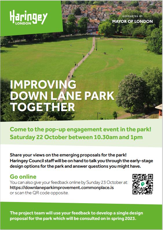 Keep in Touch with Latest News - Down Lane Park Improvement - Commonplace