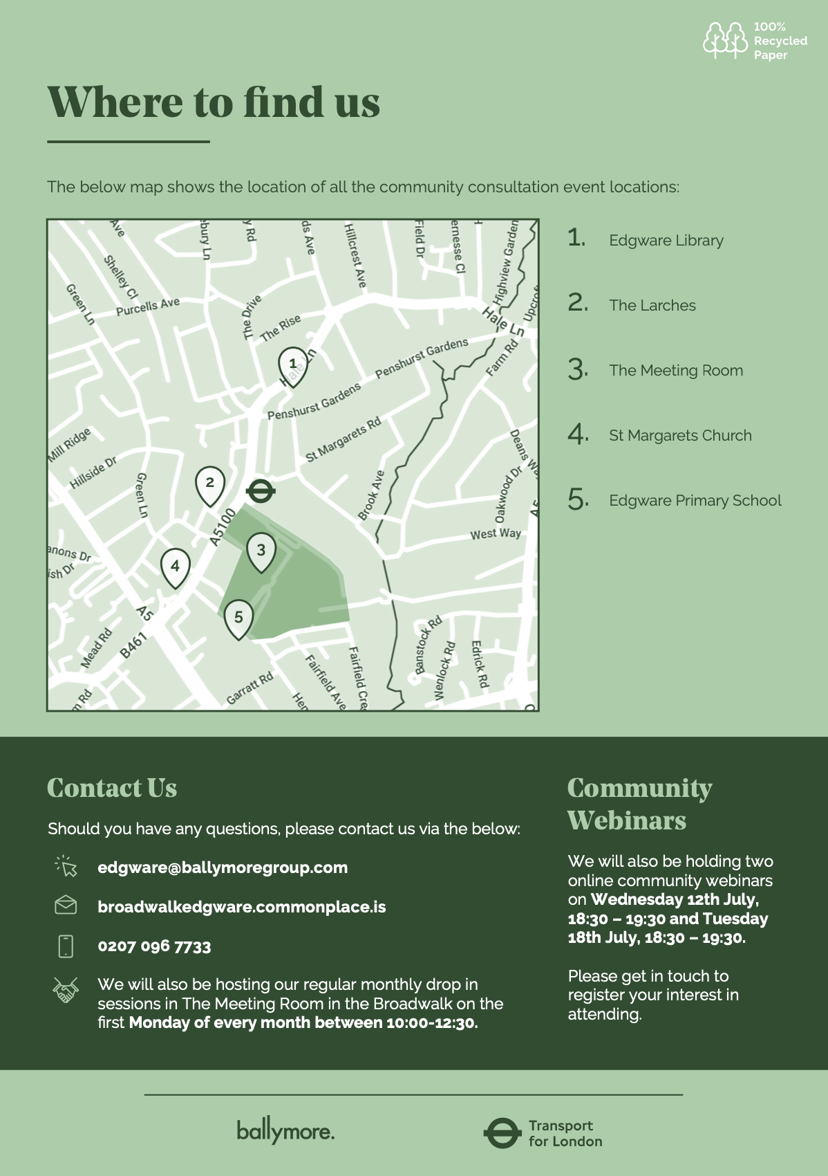 Keep in Touch with Latest News - Broadwalk Centre And Edgware Bus ...