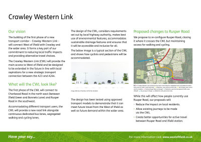 Have Your Say Today - - West Of Ifield