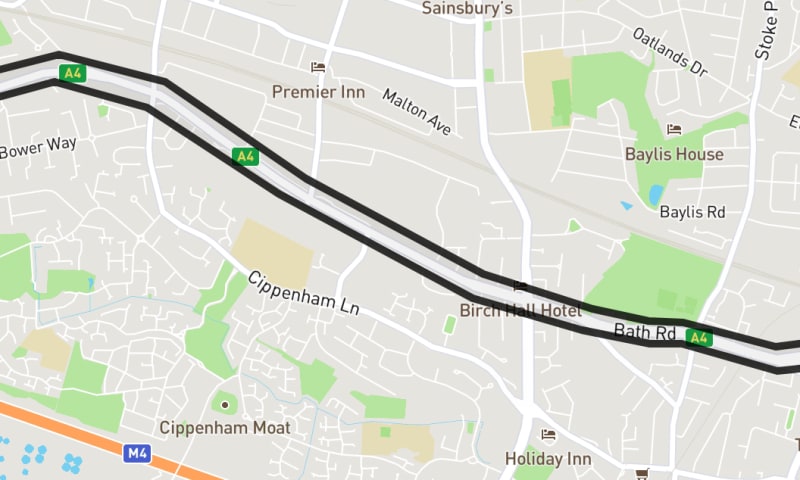 An A4 Cycle Route Map | Commonplace