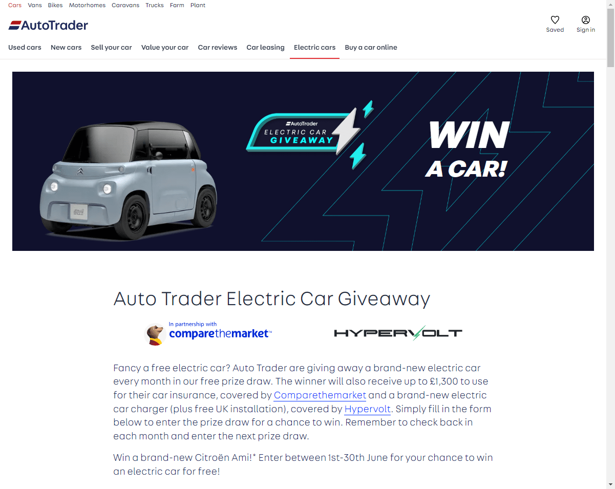 Car Competitions: Win a Car! | Competitions Time