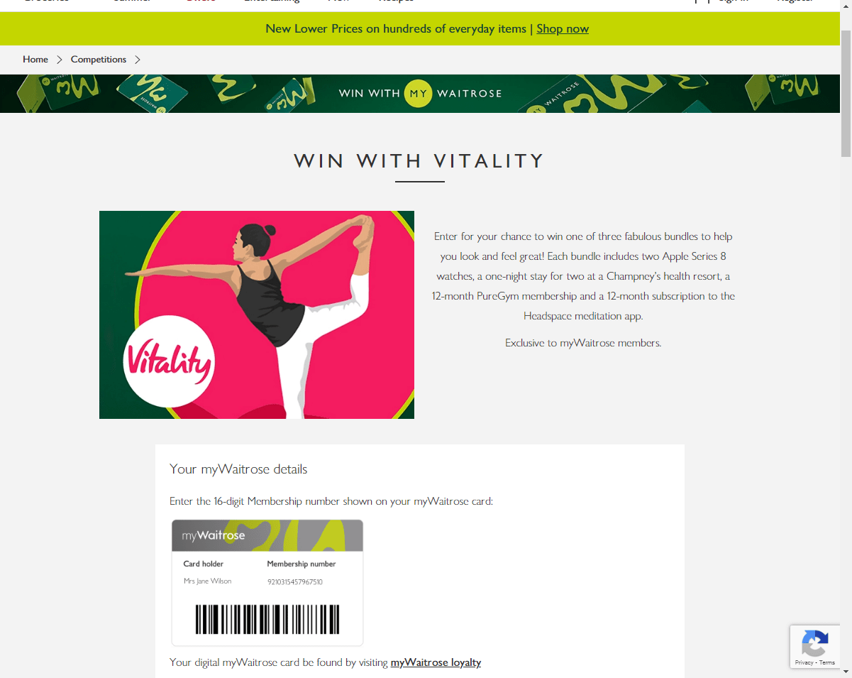 Waitrose Competitions | Competitions Time