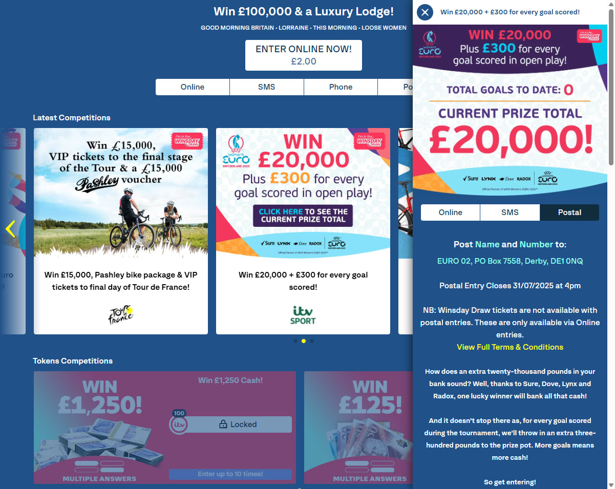 TV Competitions: ITV.com & Channel 5 | Competitions Time