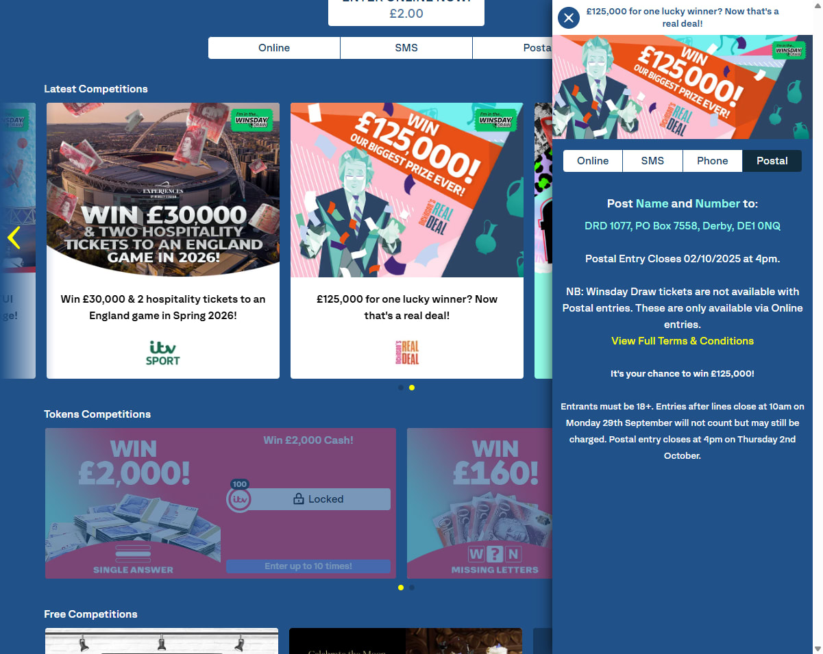 TV Competitions: ITV.com & Channel 5 | Competitions Time