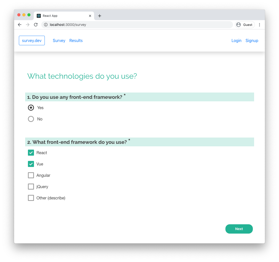 GitHub - tyrw/survey-dev-tutorial
