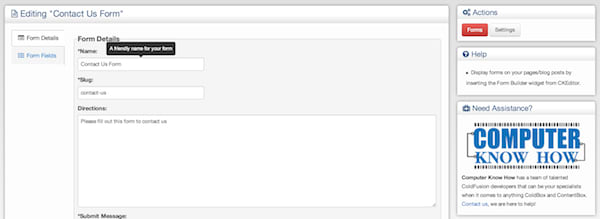 Form Builder Module 1.5 Released - ckh|Consulting