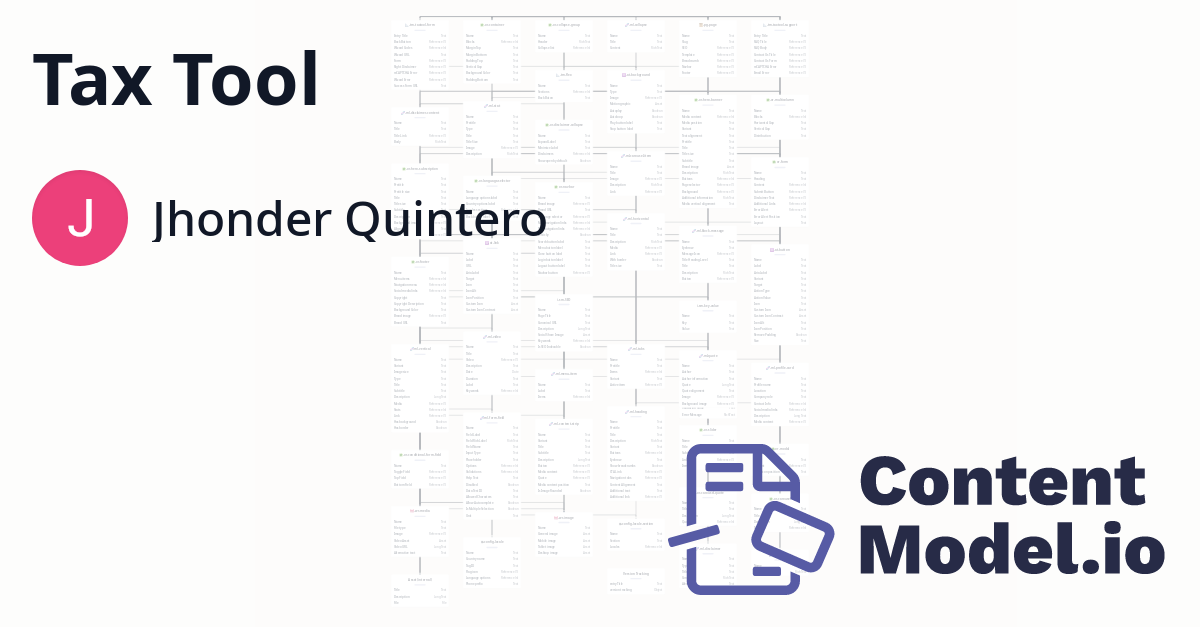 Tax Tool by Jhonder Quintero - ContentModel.io