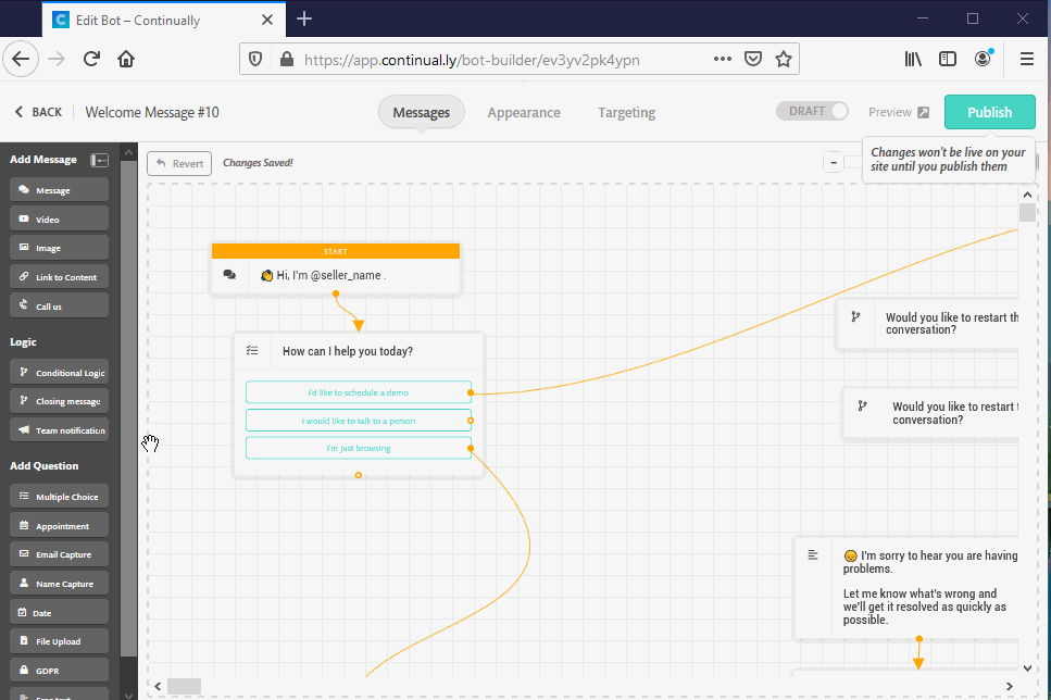 How to be notified when a user reaches a certain point in chat - Continually Knowledge Base