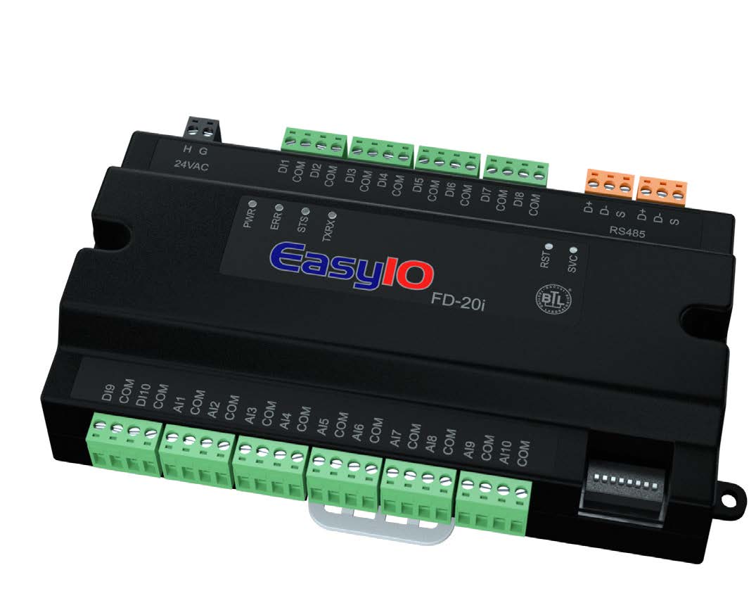 EasyIO-FD20I - EasyIO Input Expansion Module, 10 DI and 10 UI