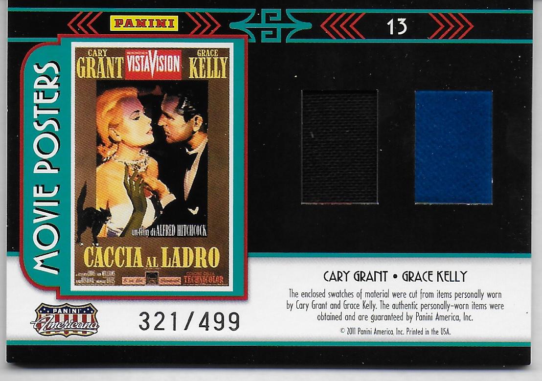 2011 Panini Americana Matinee Legends Movie Poster Material Screen Gems ...
