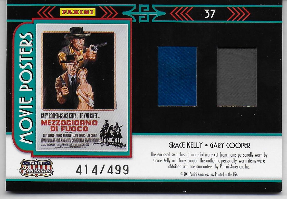 2011 Panini Americana Matinee Legends Movie Poster Material Screen Gems ...