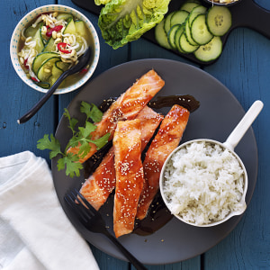 Lax med teriyakisås och nudlar | Recept - Coop