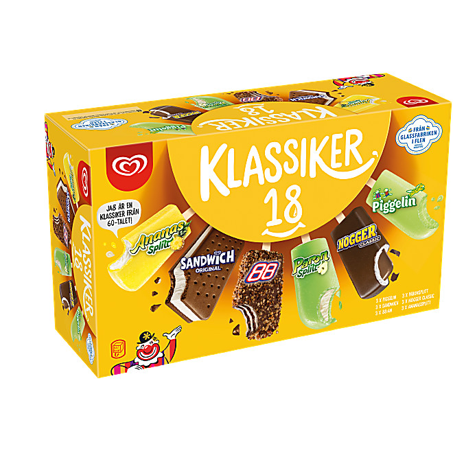 Glass Klassiker 18 Pack Gb Glace Coop