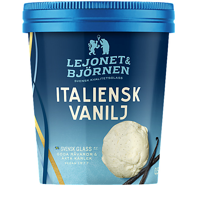 Glass Italiensk Vanilj - Lejonet & Björnen - Coop
