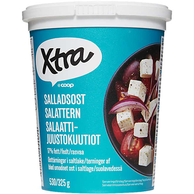 Salladsost Tärnad - Xtra - Coop