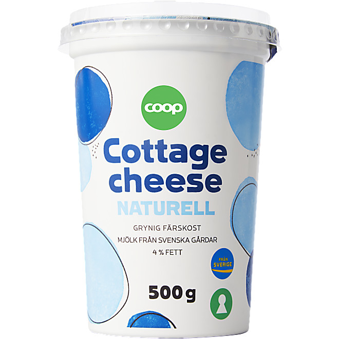 Cottage Cheese Naturell 4% - Coop - Coop
