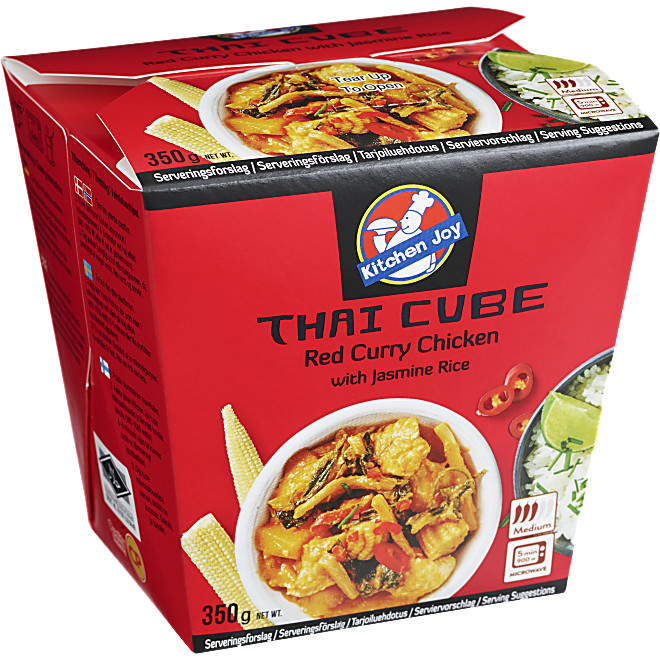 Thai Cube Kyckling Röd curry - Kitchen Joy - Coop