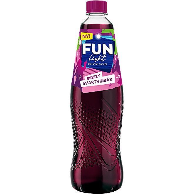 Saft Svartvinbär - FUN Light - Coop