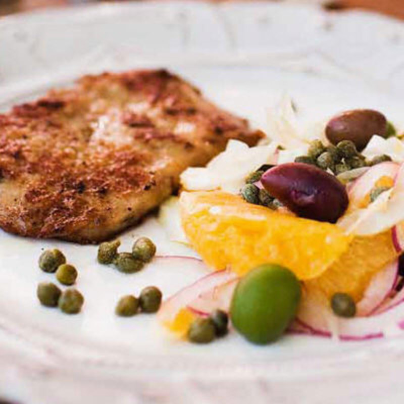 Kalvschnitzel med vinsky | Recept - Coop