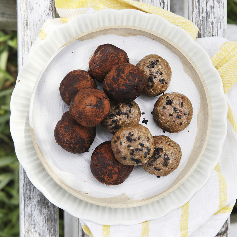 Havrebollar med tahini | Recept - Coop