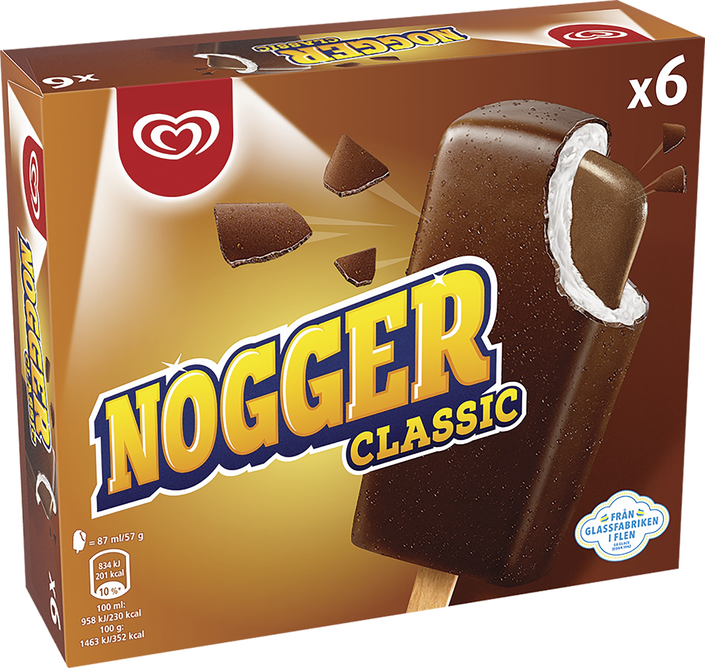 Glass Nogger 6-pack - GB Glace - Coop