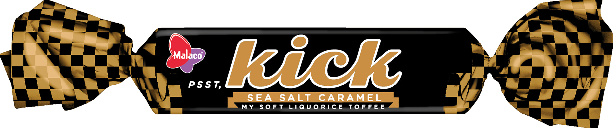 Lakritskola Kick Seasalt & Caramel - Malaco - Coop