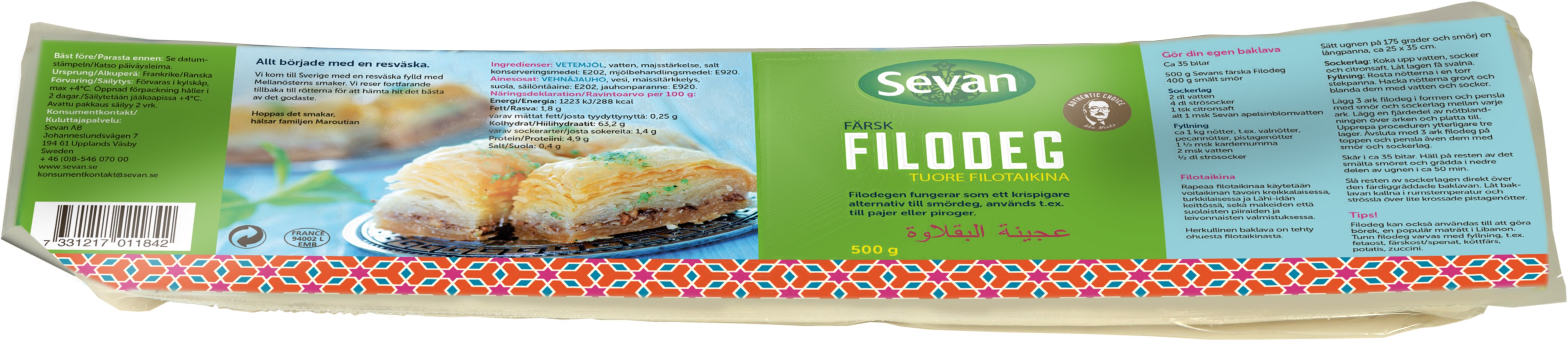 Filodeg Färsk - Sevan - Coop