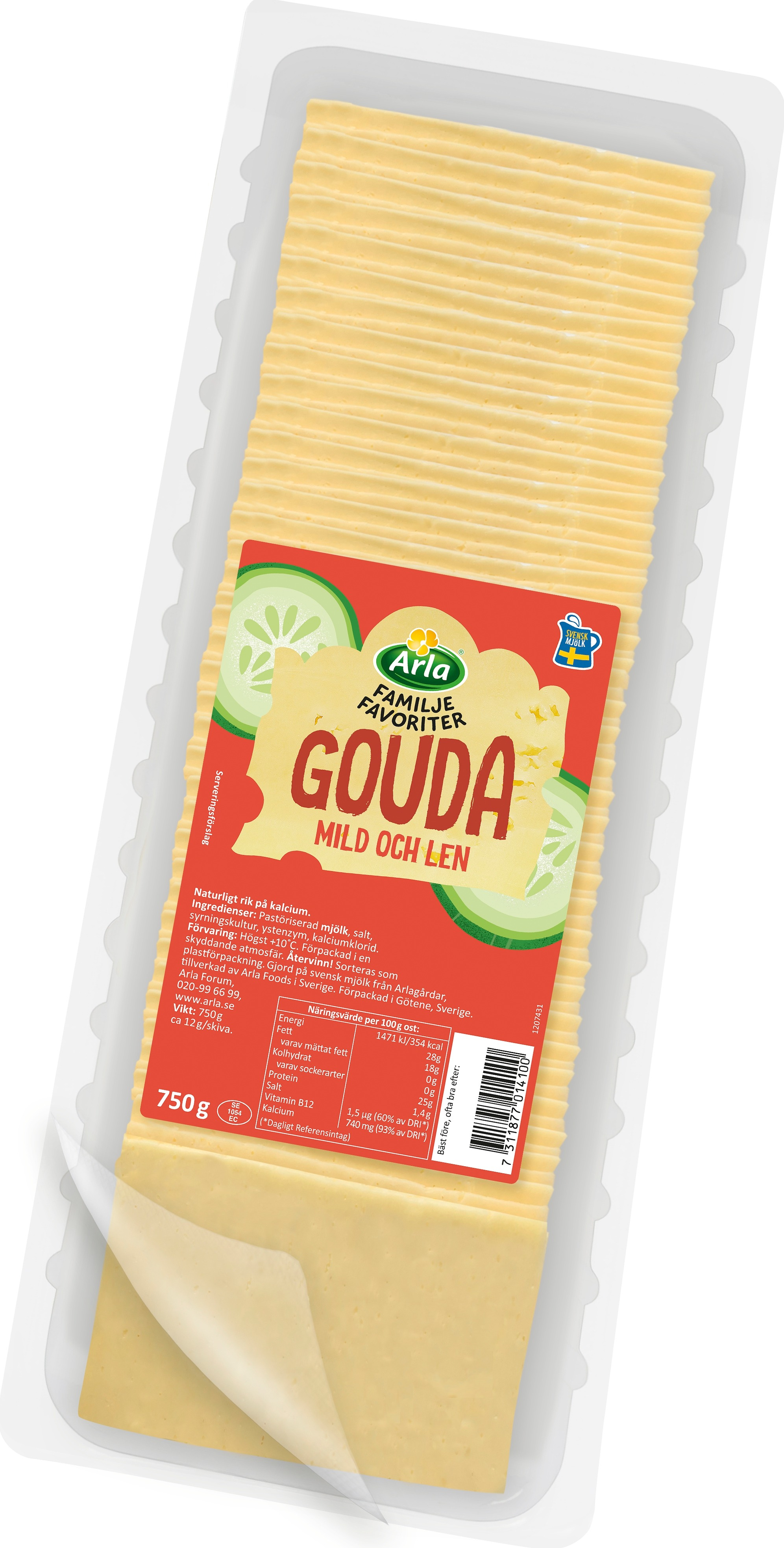 Skivad ost Familjefavoriter Gouda - Arla® - Coop