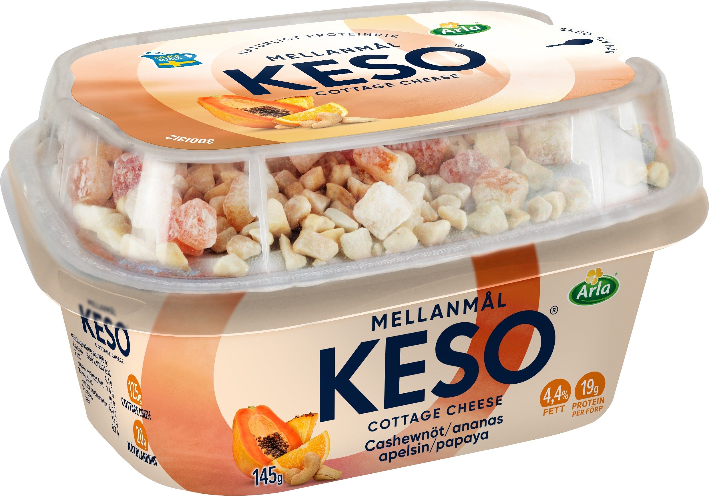 Keso Cottage Cheese Cashewnötter & frukt - Coop