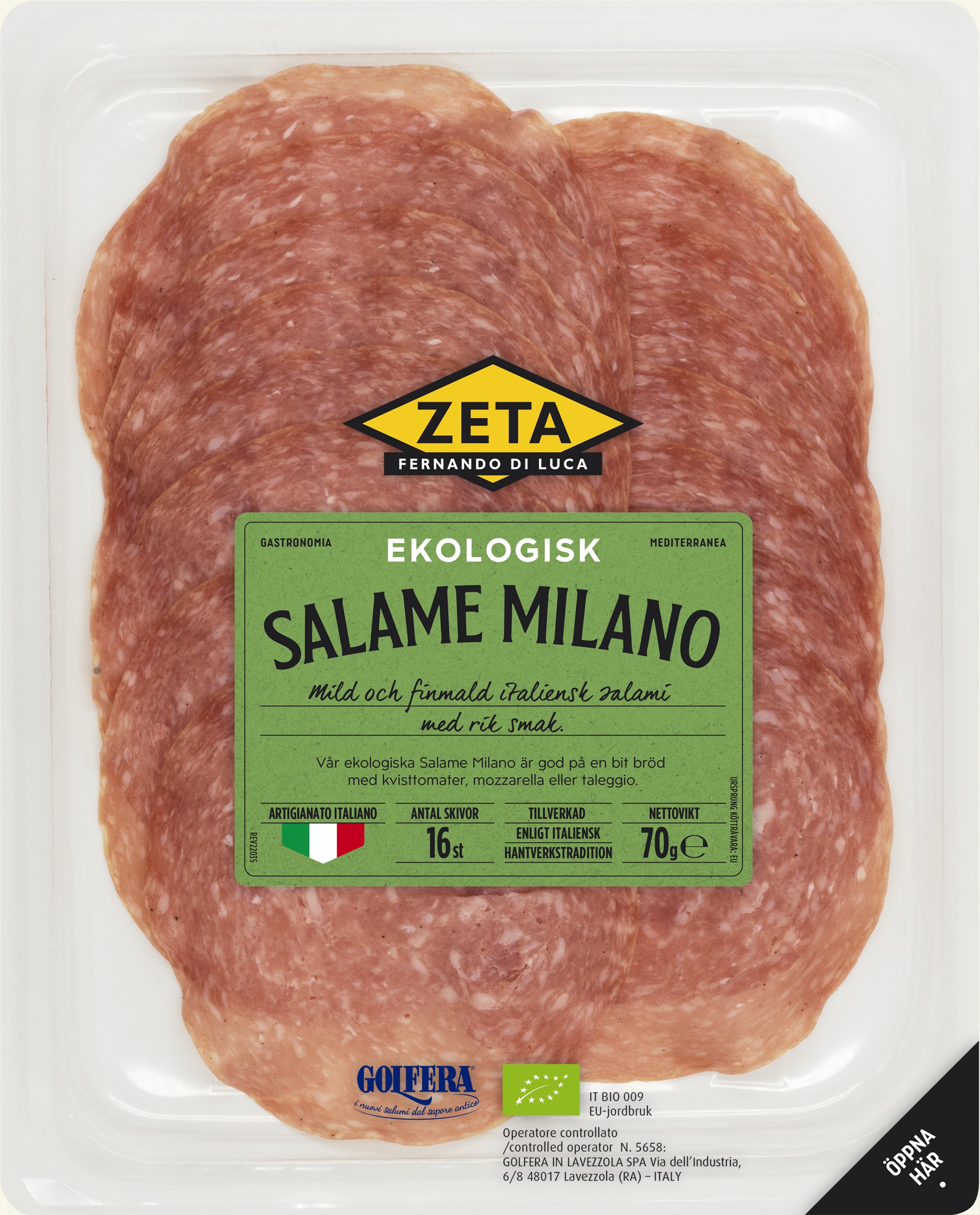 Salami Milano EKO - Zeta - Coop