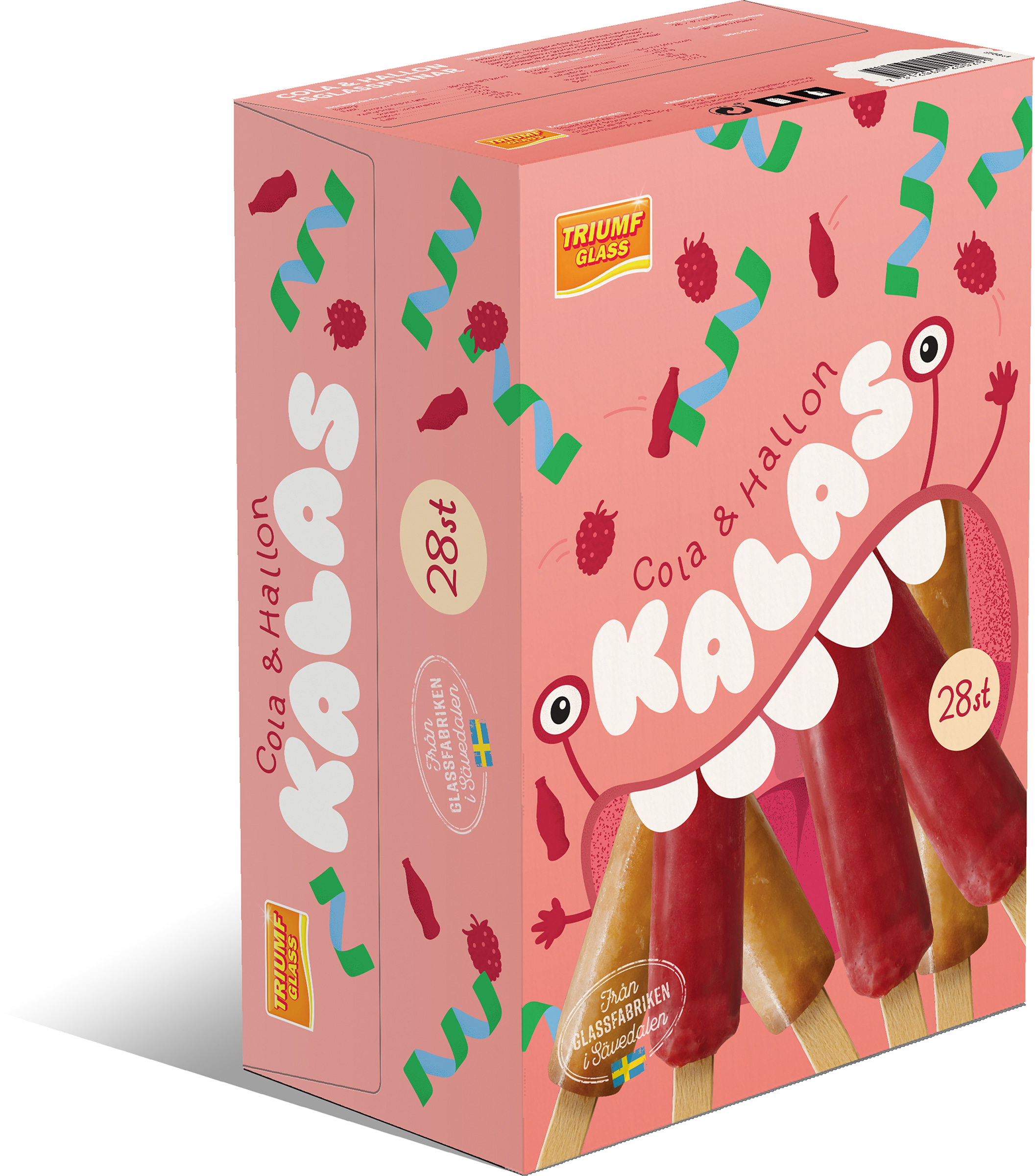 Glass Kalas Cola & hallon - Triumf Glass - Coop