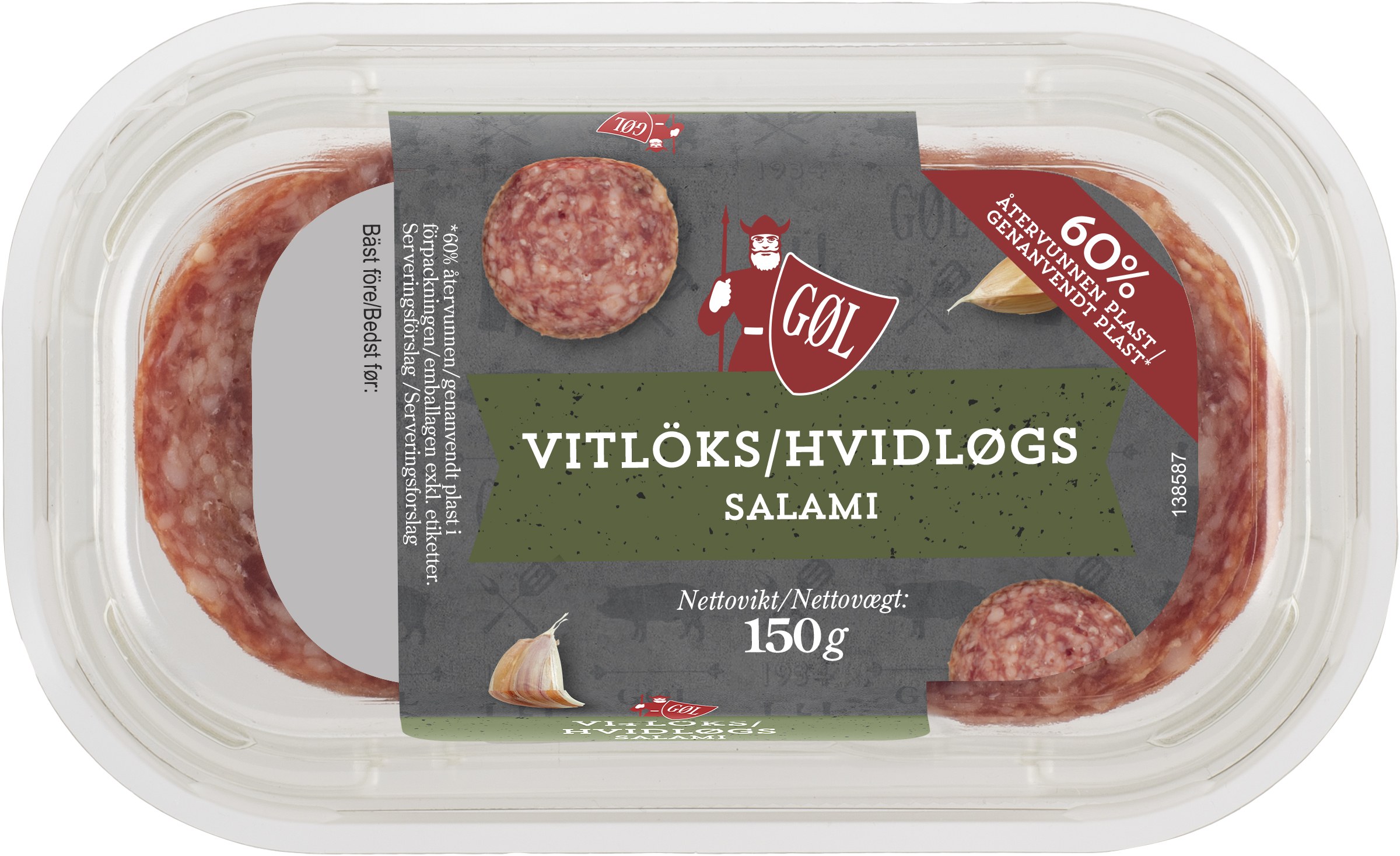 Salami Vitlök - Göl - Coop