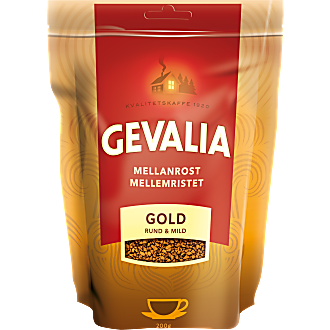 Snabbkaffe Gold Mellanrost Refill - Gevalia - Coop