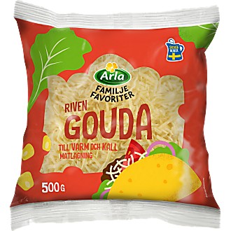 Riven ost Familjefavoriter Gouda - Arla® - Coop