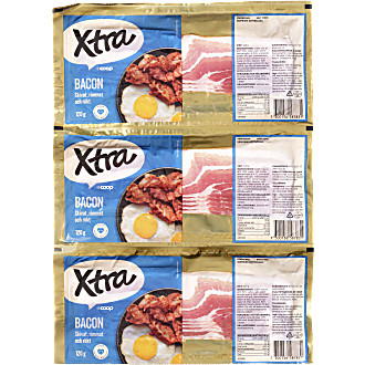 Bacon 3-pack - Xtra - Coop