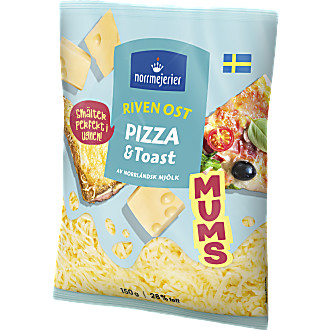Riven ost Pizza & toast - Norrmejerier - Coop